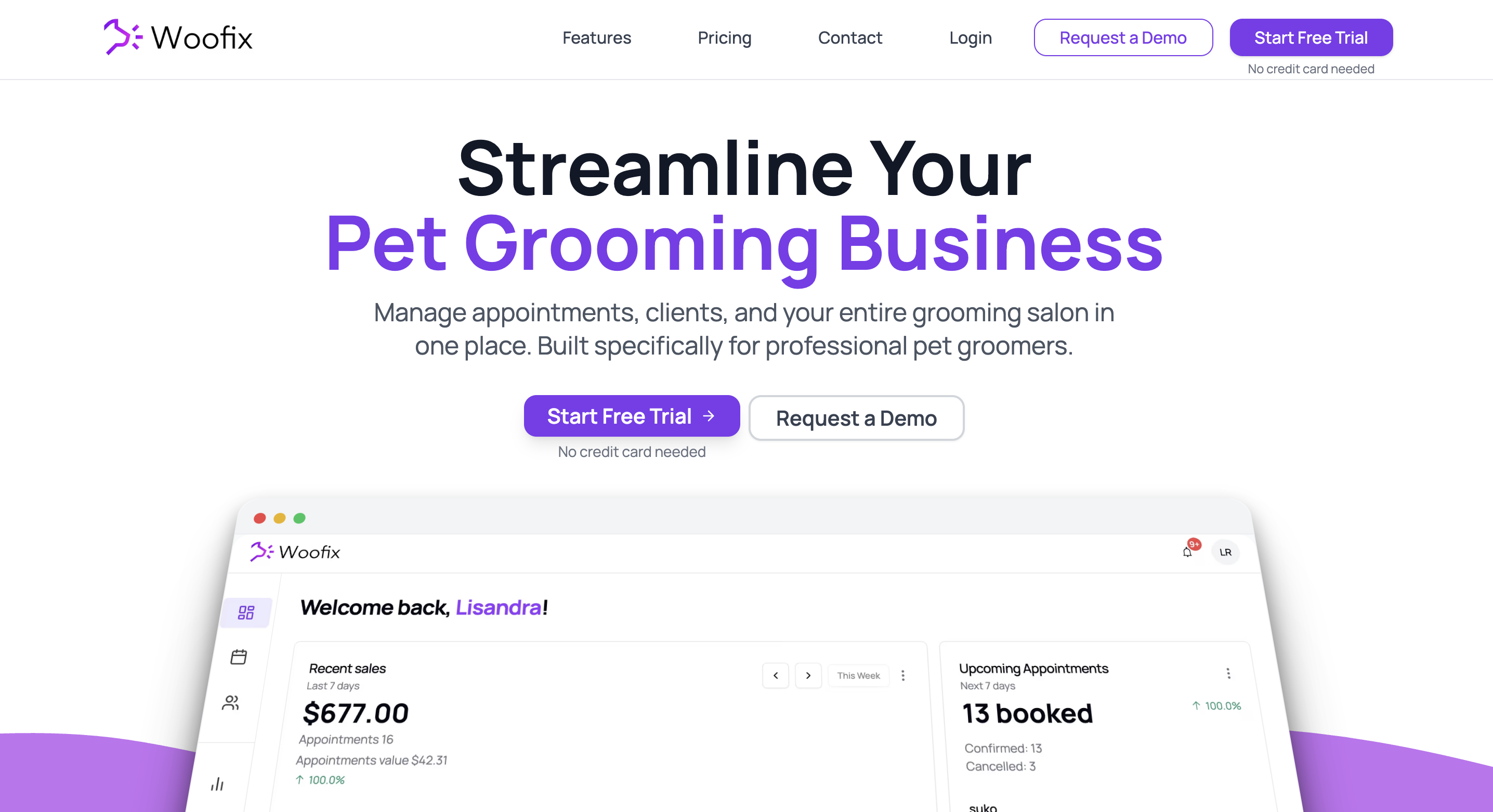 Woofix | Pet Grooming Software